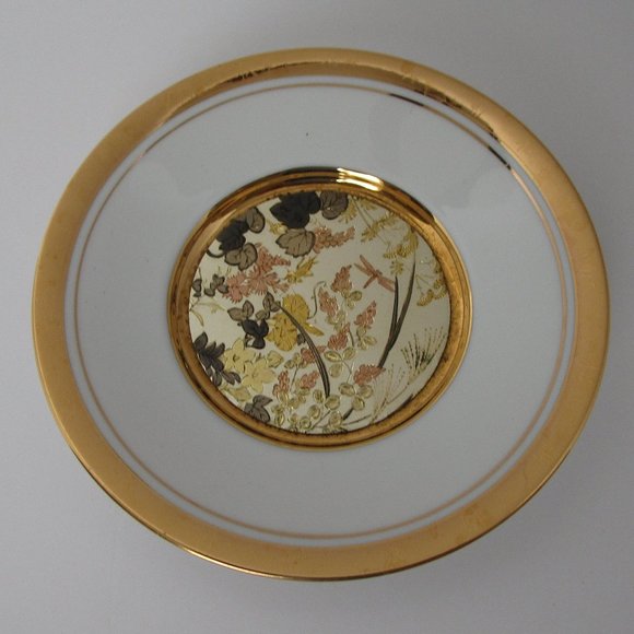 The Hamilton Collection | Art | Japanese Floral Calendar Chokin Plate ...